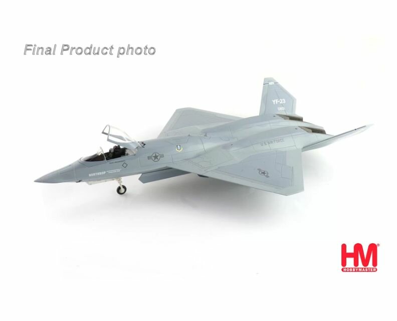 Готовая коллекционная модель истребителя YF-23 Серый призрак с регистрационным номером 87-0801, масштаб 1:72, металлическая, Hobby Master HA2850