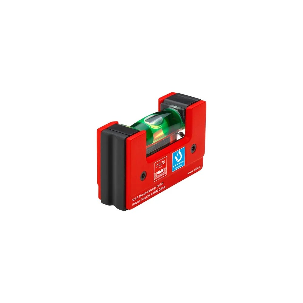 Уровень SOLA компактный магнитный GO Magnetic, 1 глазок, точн. 0,75 мм/м 01621101