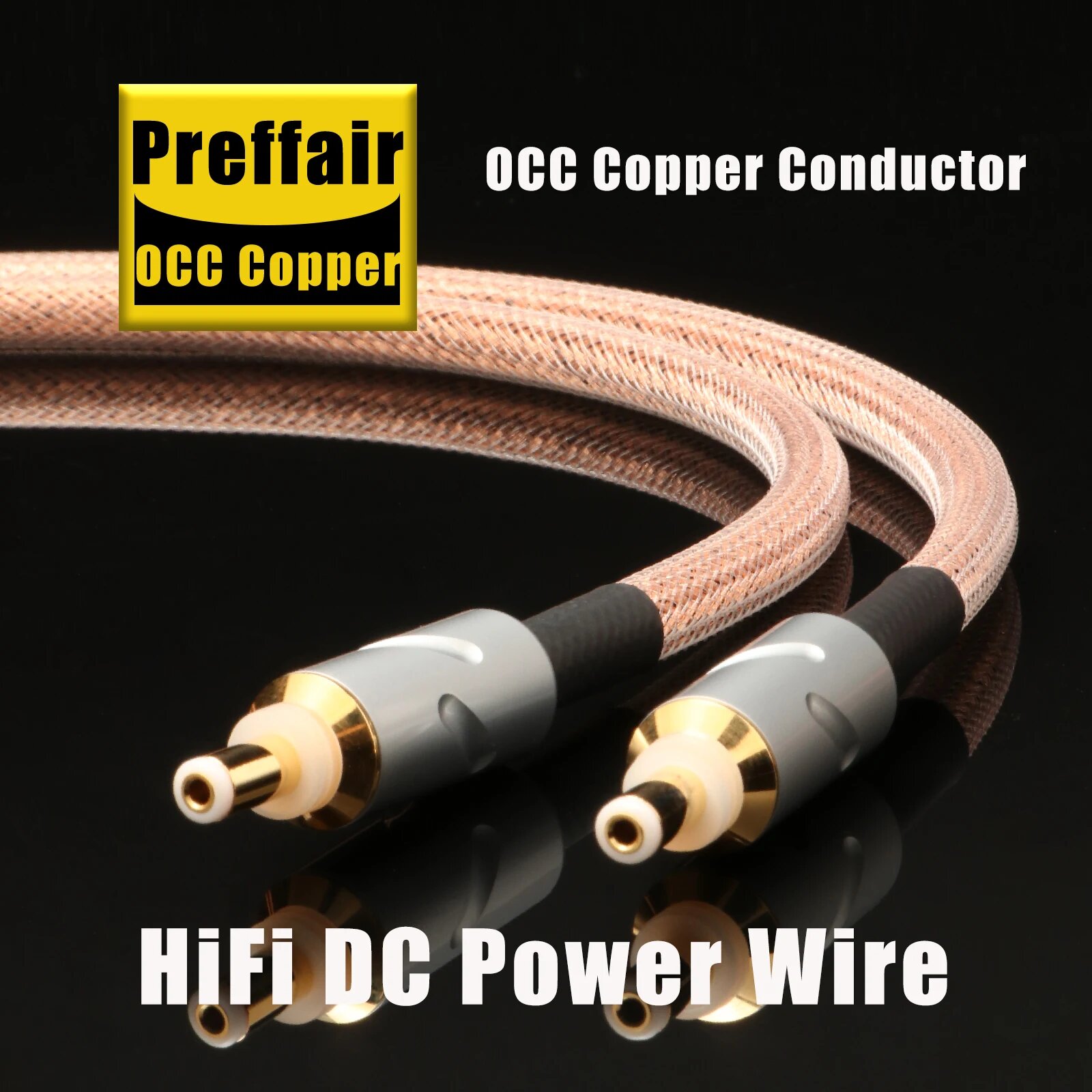 Кабель HIFI GX16-2P TO DC2.5 DC2.1 из чистой меди