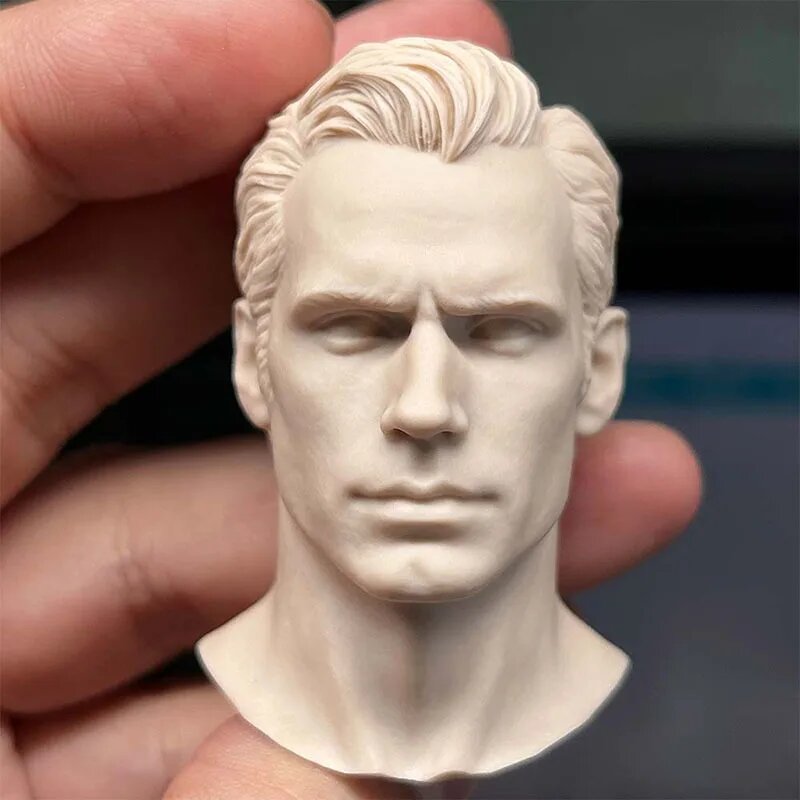 Скульптура головы ПВХ 1/6 Christian Bale Unpainted L