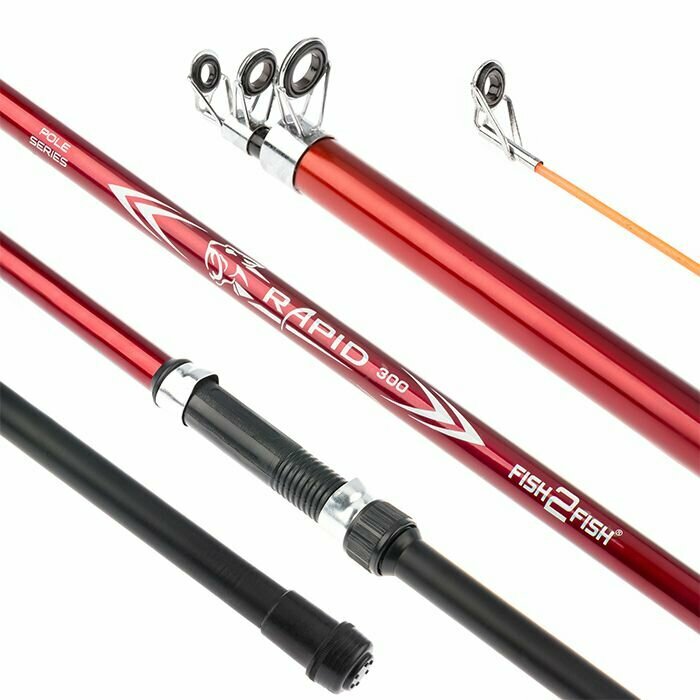 Удилище телескопическое стеклопл. д/с Fish2Fish Rapid Fiberglas (10-40) 6,0 м
