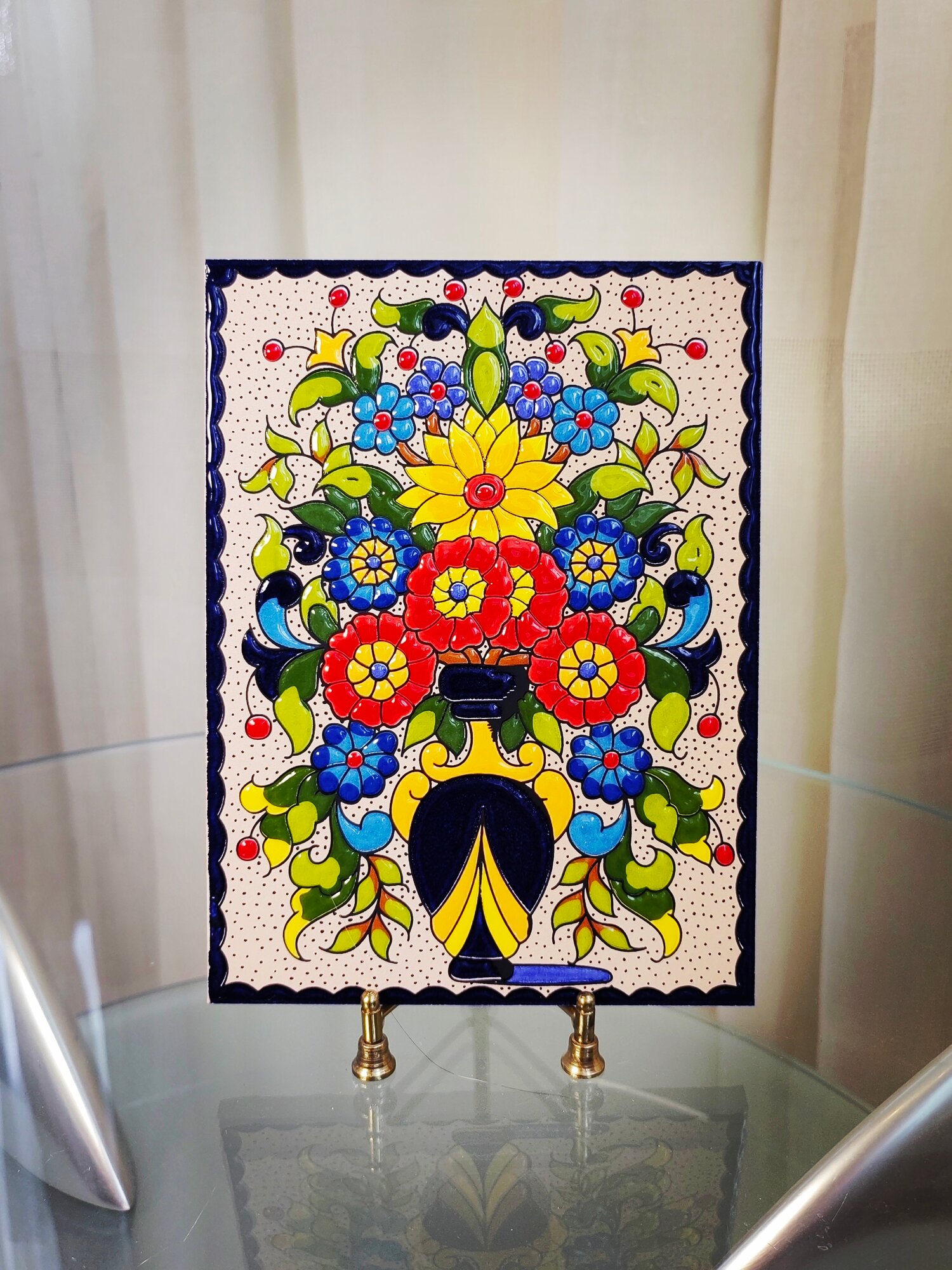 Декоративная плитка настенная керамическая Artecer, 15x20 см, ручная работа испанских мастеров