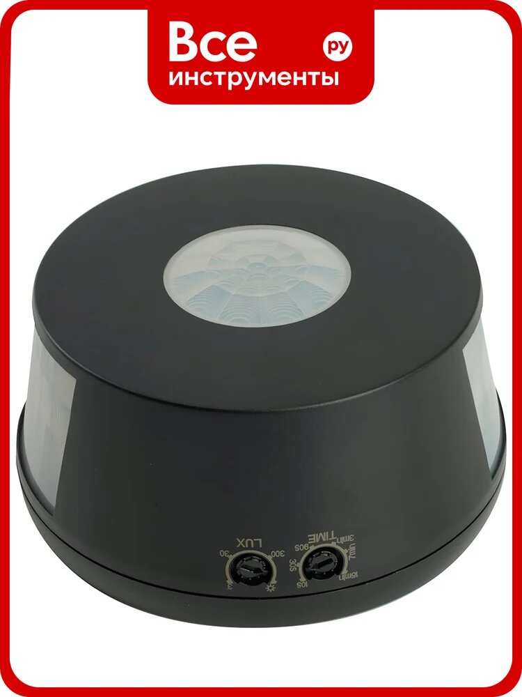 Датчик движения FERON 1200W 30m 360(верт.) чёрный SEN19/ST07B , 51578