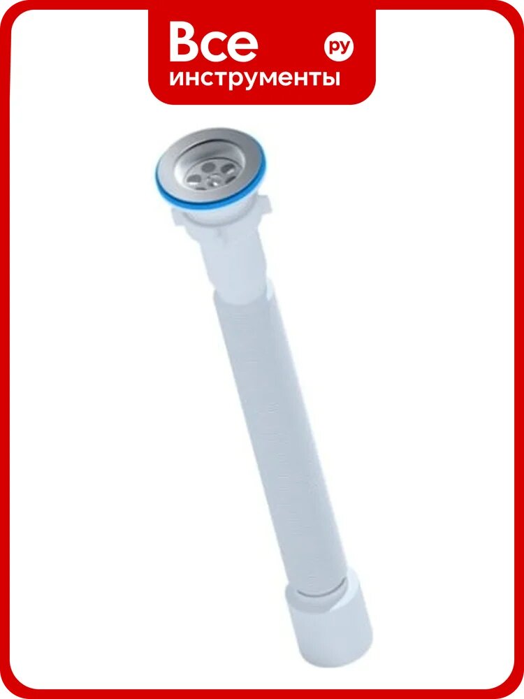 Сифон АНИ Пласт гофрированный, удлинённый, 1 1/2, 50, 525-1355 G214, пластиковый,