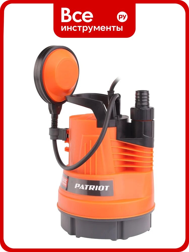 Дренажный насос PATRIOT F 300 NEW 315302417, для откачивания дренажных дождевых грунтовых вод затопленных,