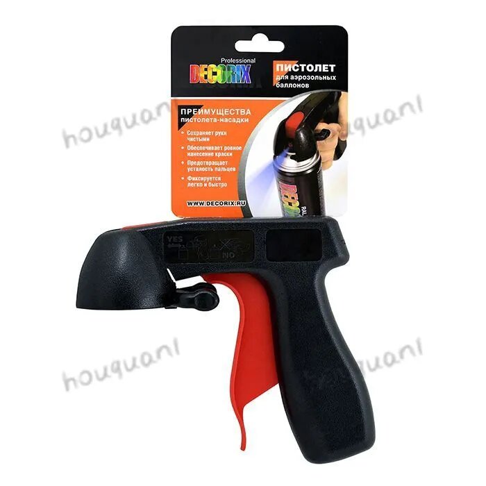 Пистолет насадка для аэрозольных баллонов высокопрочный DECORIX Professional распылитель