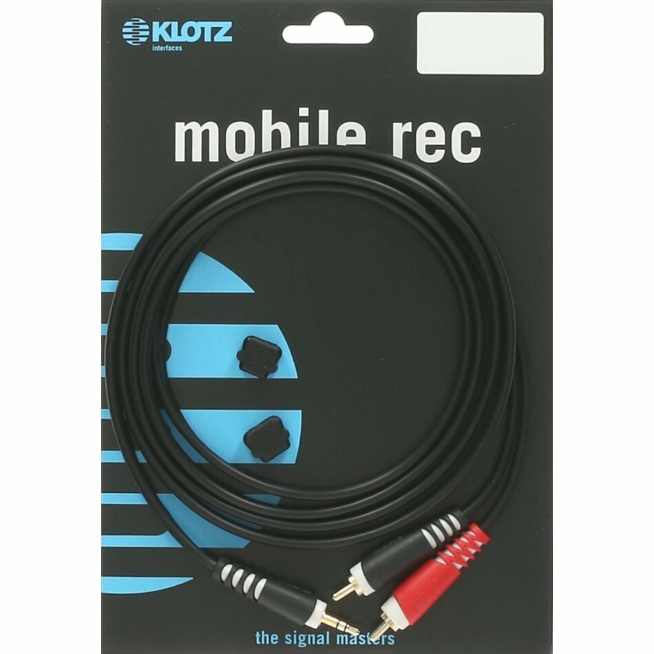 Klotz Аудиокабель 3.5 мм/RCA, 1 м, черный