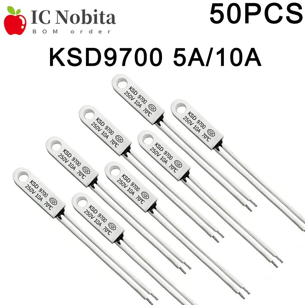 Термостат KSD9700 5A, 55C, 50шт