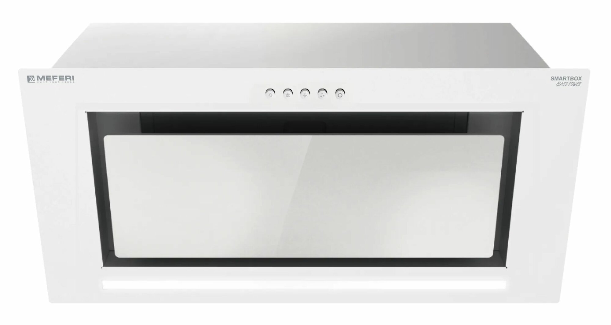 Полновстраиваемая вытяжка Meferi SMARTBOX60WH GLASS POWER