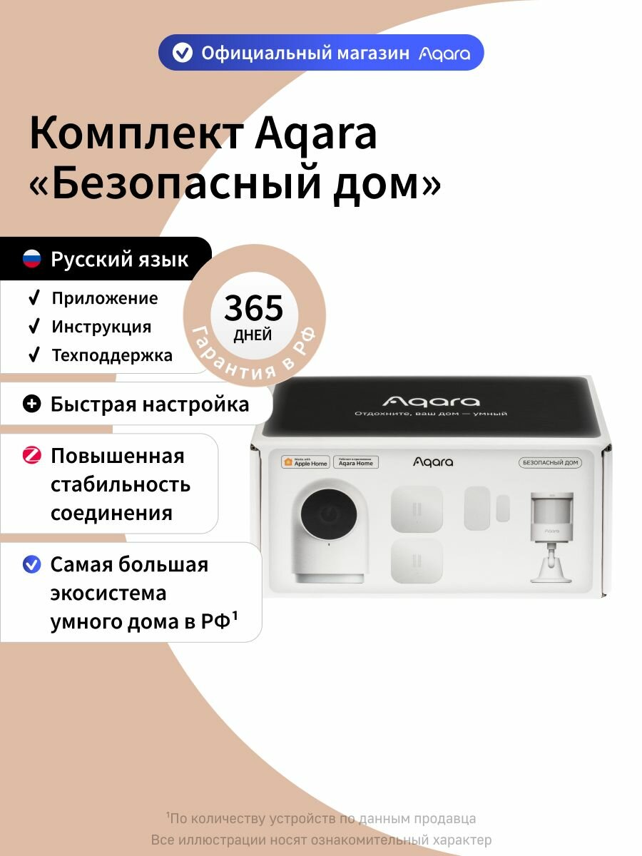 Комплект умного дома "Безопасный дом" Aqara SSK41v3, защита дома