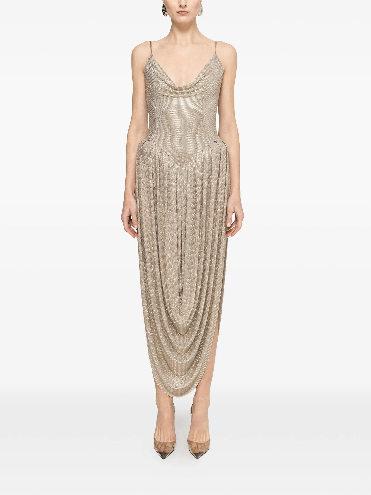 Платье Exaggerated hip maxi dress
