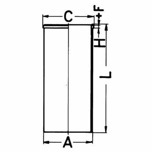 Гильза цилиндра KOLBENSCHMIDT 89850190