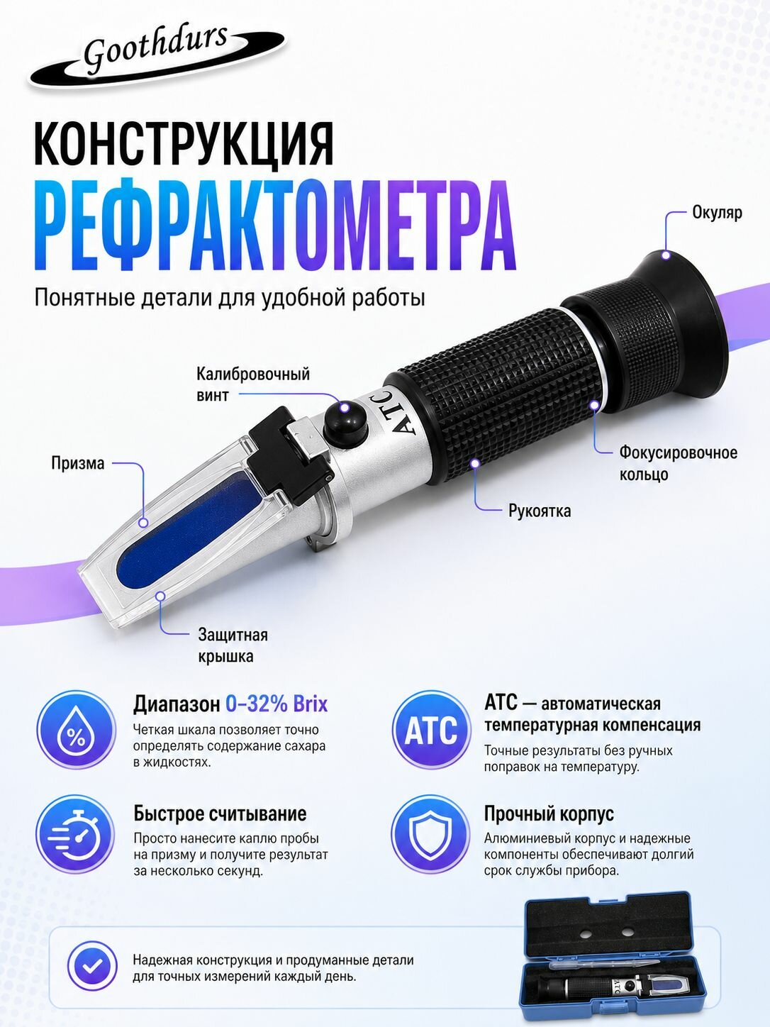 Рефрактометр для меда — фото 1