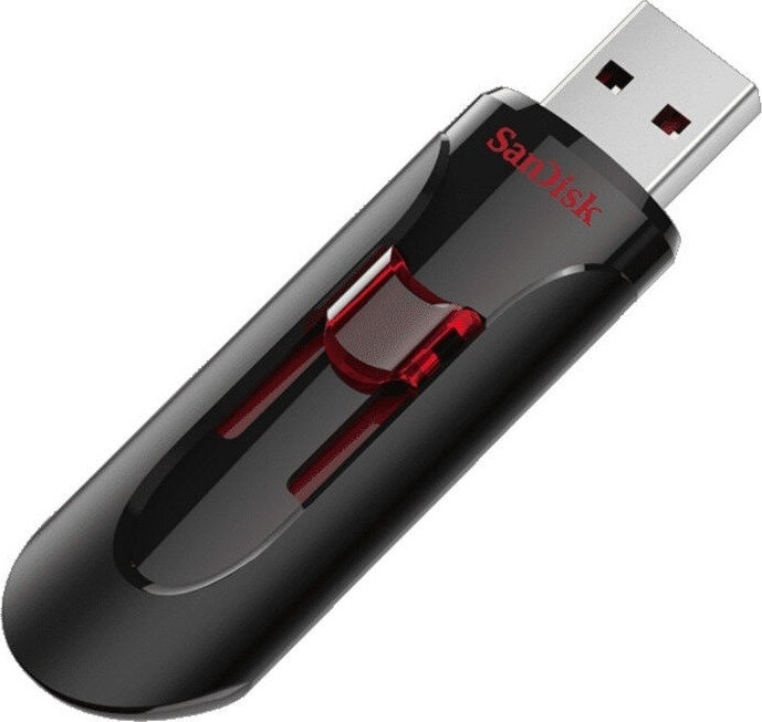 SanDisk Cruzer Glide 32 ГБ USB-флеш-накопитель, USB 3.0, USB Type-A, SDCZ600-032G-G35, черный, красный