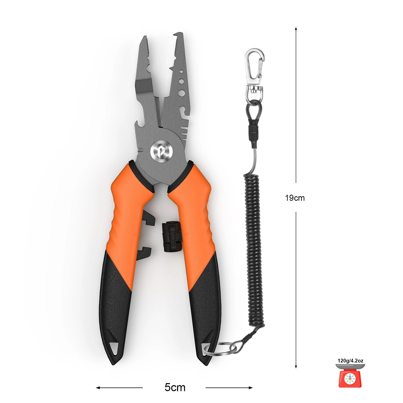 Рыболовные плоскогубцы Stainless steel Orange - Lanyard