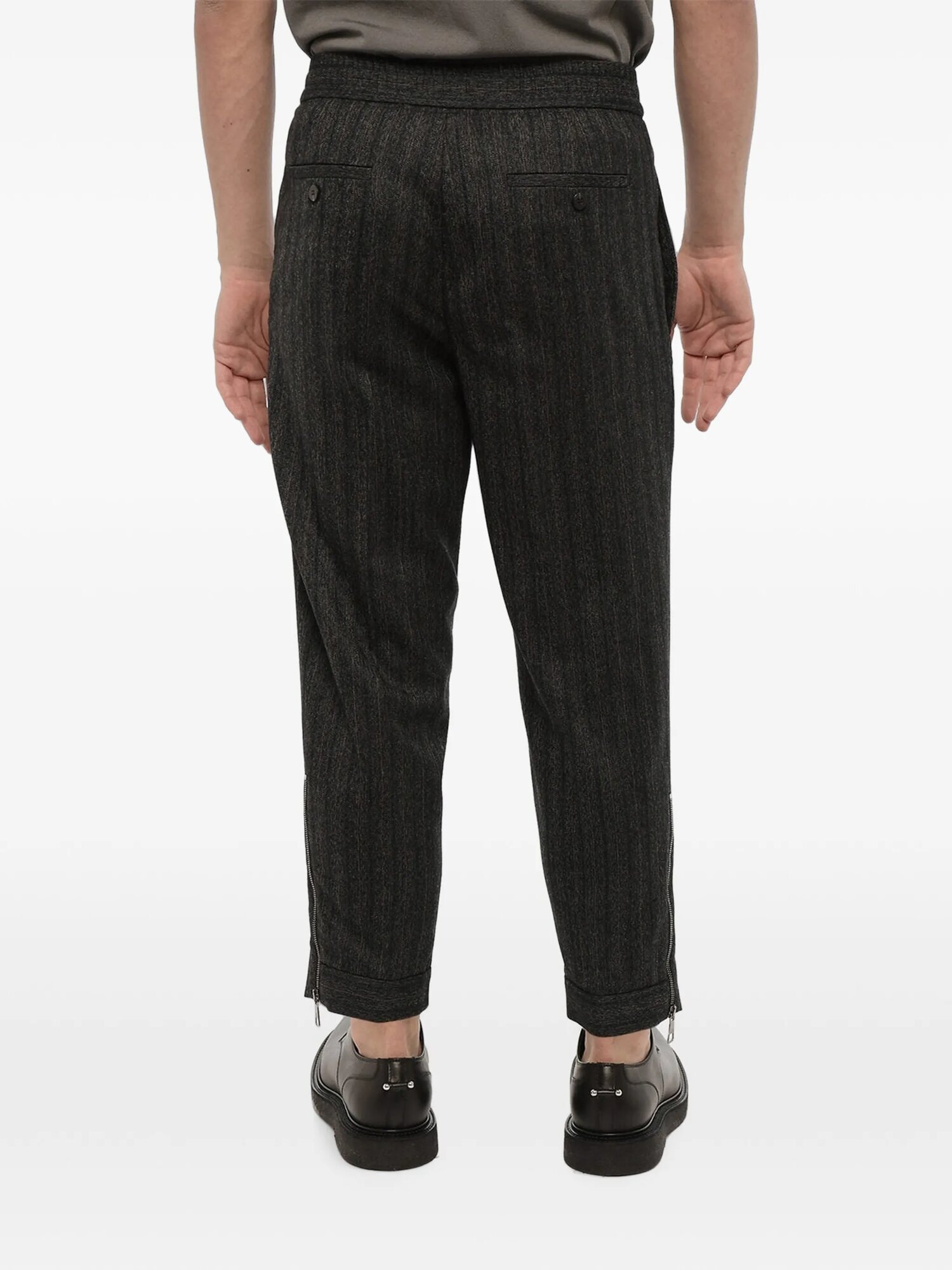 Брюки Neil Barrett Elasticated-waist zipped-cuff trousers, размер 50 — фото 1