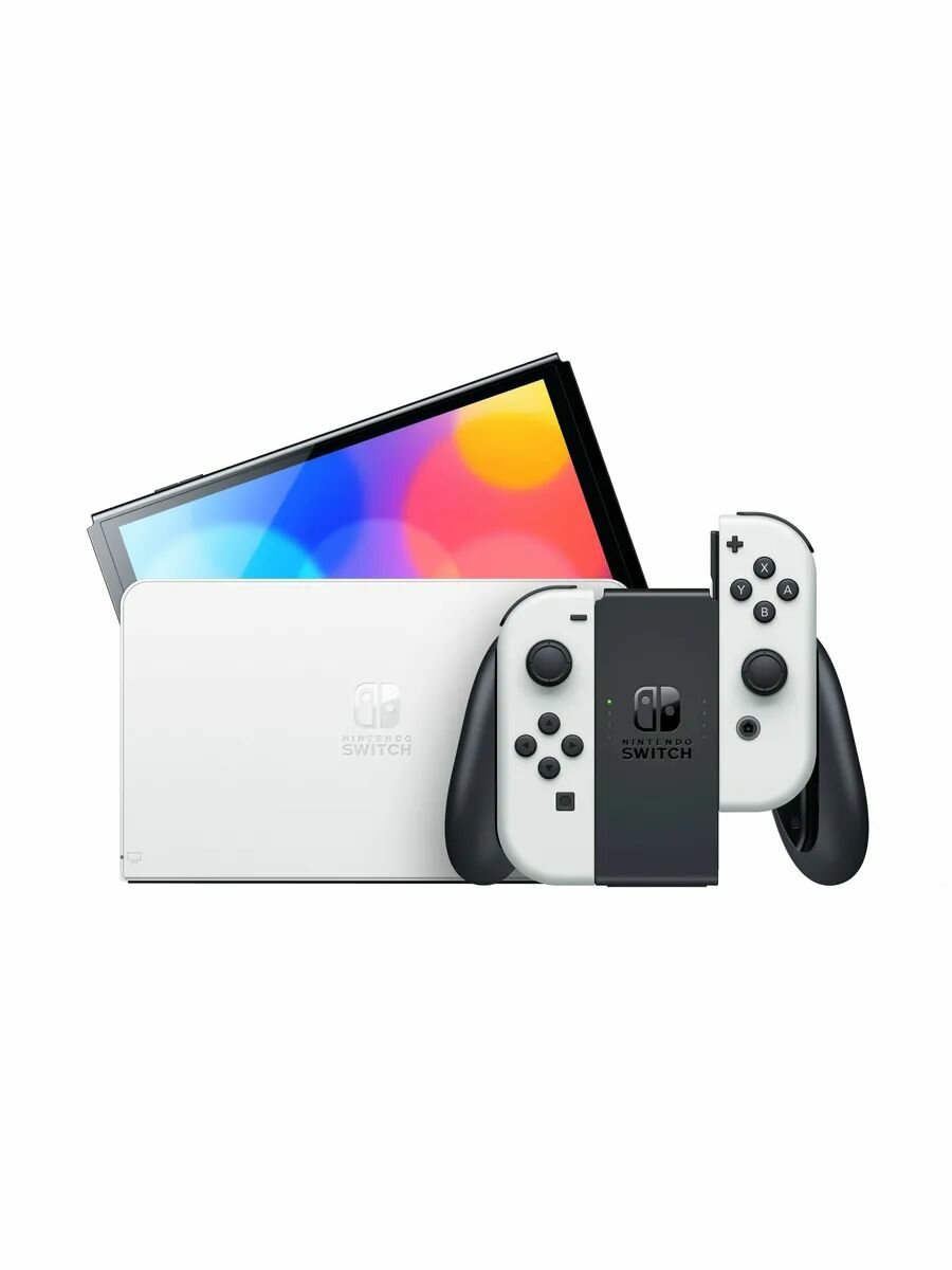 Игровая приставка Nintendo Switch OLED, 64GB, White