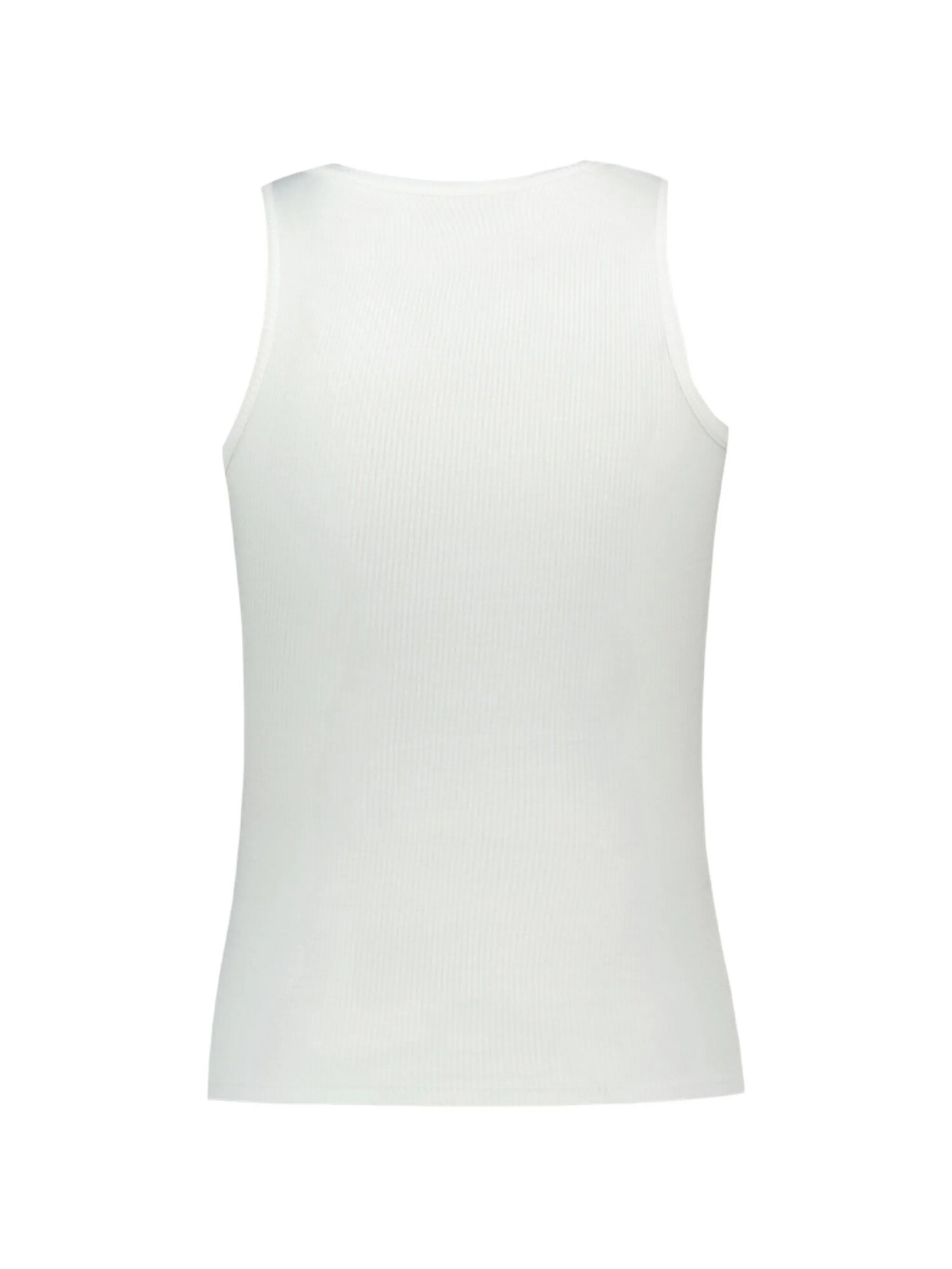 Топ Vivienne Westwood Logo-embroidered ribbed tank top, размер 38, бежевый/белый — фото 1