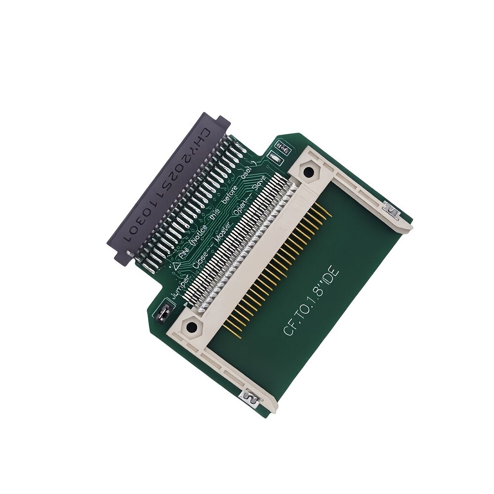 Адаптер CompactFlash CF на 1.8-дюймовый IDE HDD (50-контактный) для старых устройств, POS, ЧПУ и тонких ноутбуков, зеленый