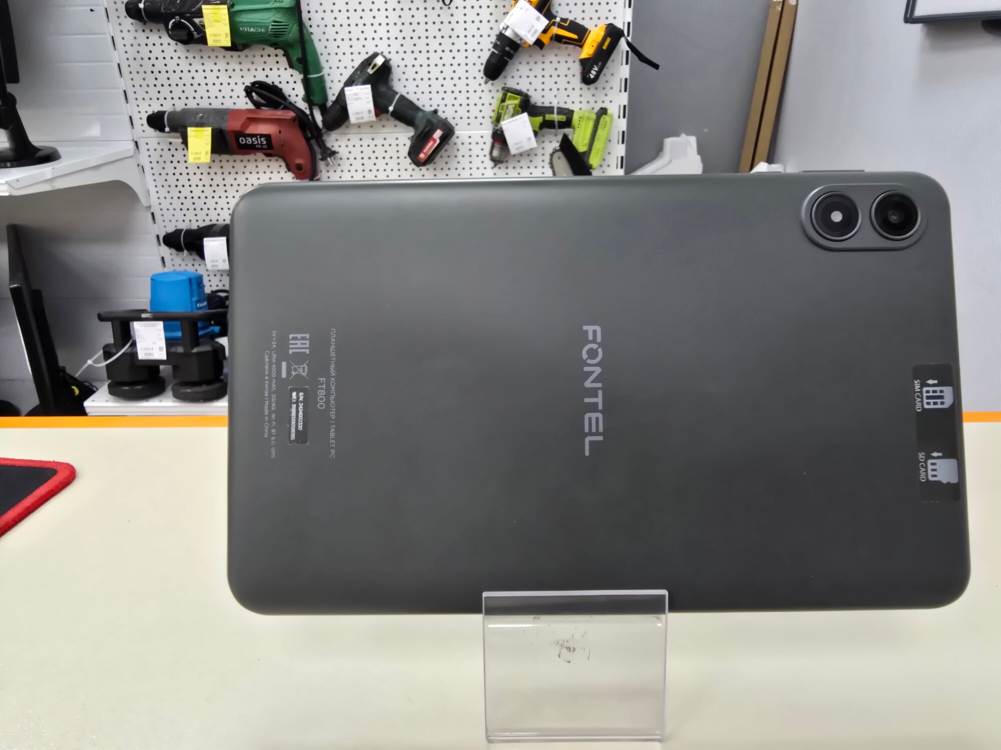 Планшет Fontel FT800, 2ГБ ОЗУ, 32ГБ встроенной памяти, Android 13 серый