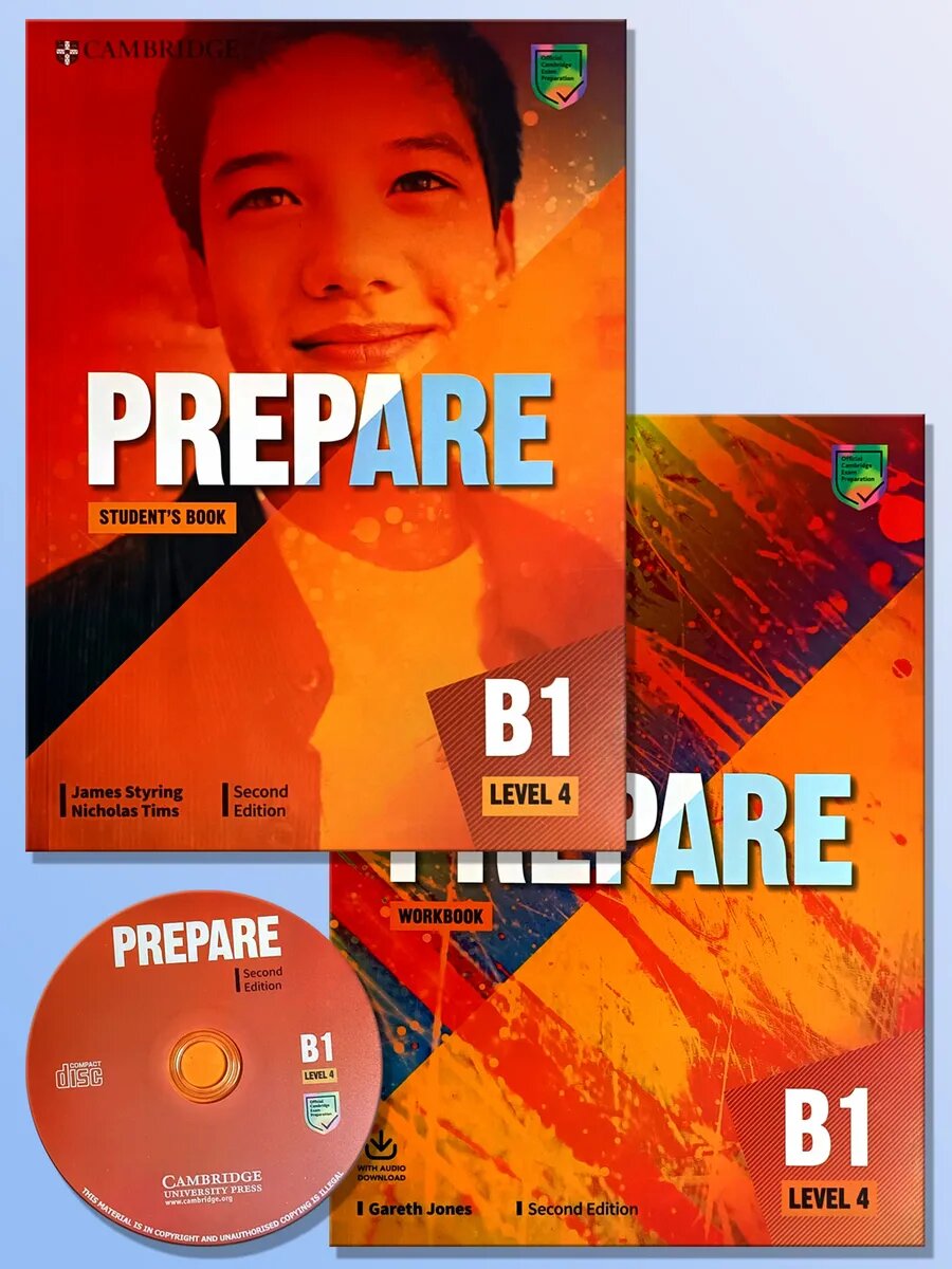 Prepare B1 level 4, Second Edition (комплект student book, workbook, диск)