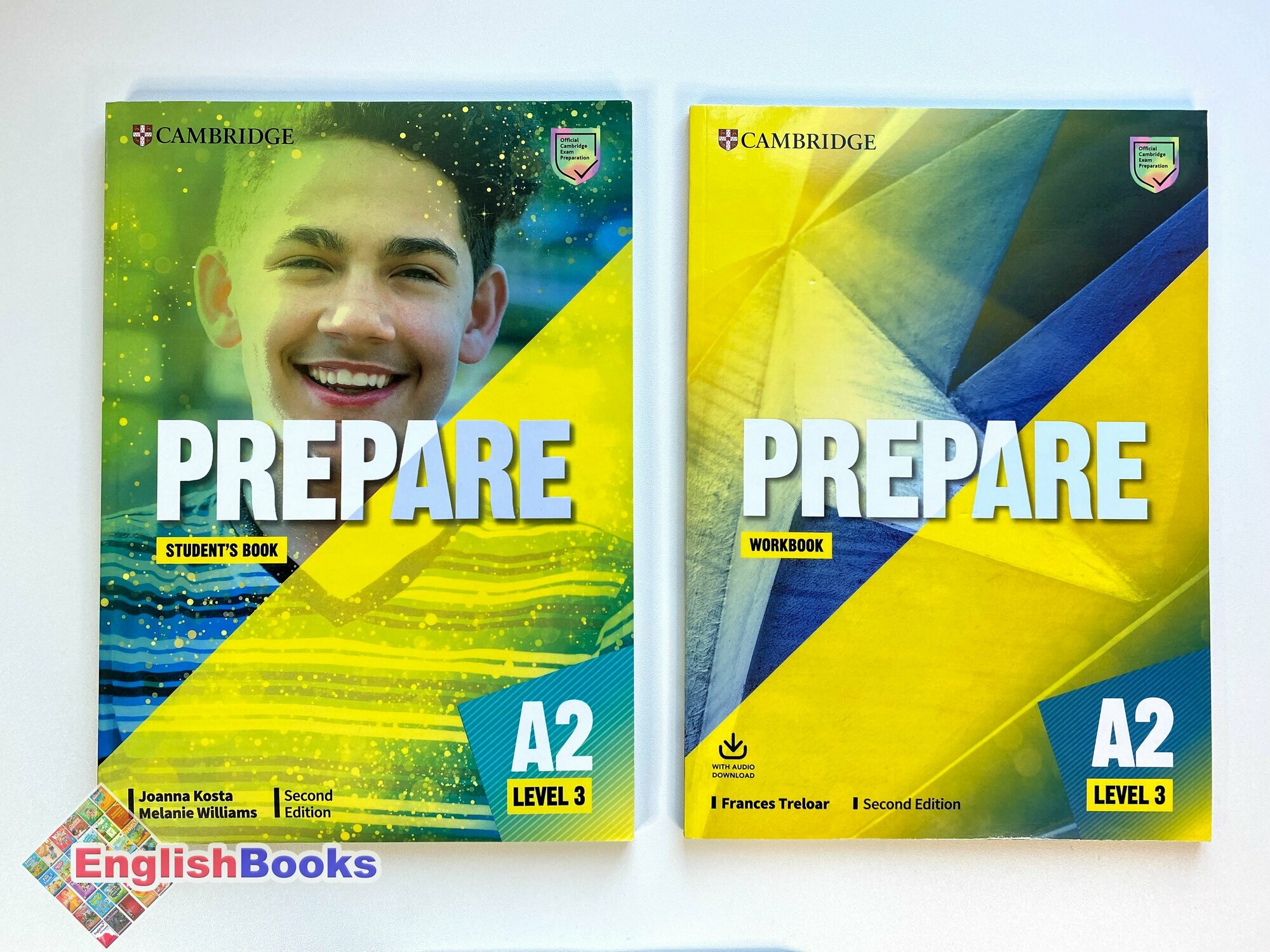 Prepare A2 level 3, Second Edition, комплект учебник(Students book), рабочая тетрадь (workbook) , CD — фото 1