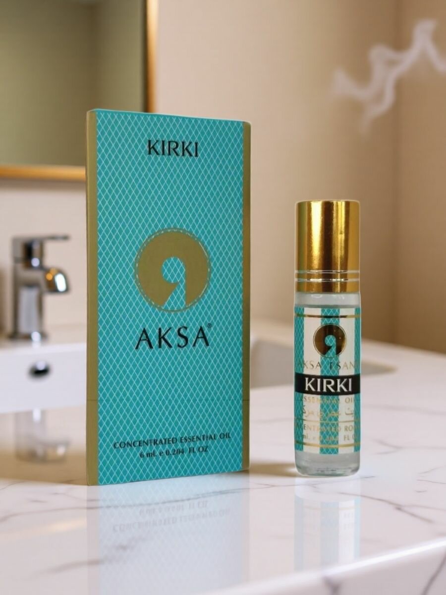 KIRKI Concentrated Perfume Oil, Aksa Esans (кирки турецкие роликовые масляные духи, Акса Эсанс), 6 мл. - 6шт