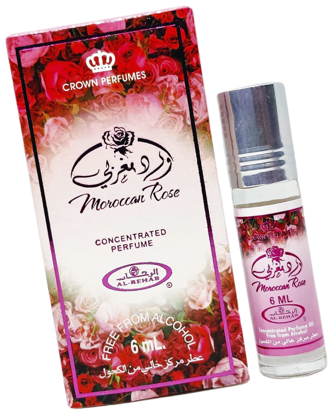 Al Rehab Moroccan Rose аромамасло-роллер 6 мл для мужчин и женщин - Аль Рехаб Марокканская Роза