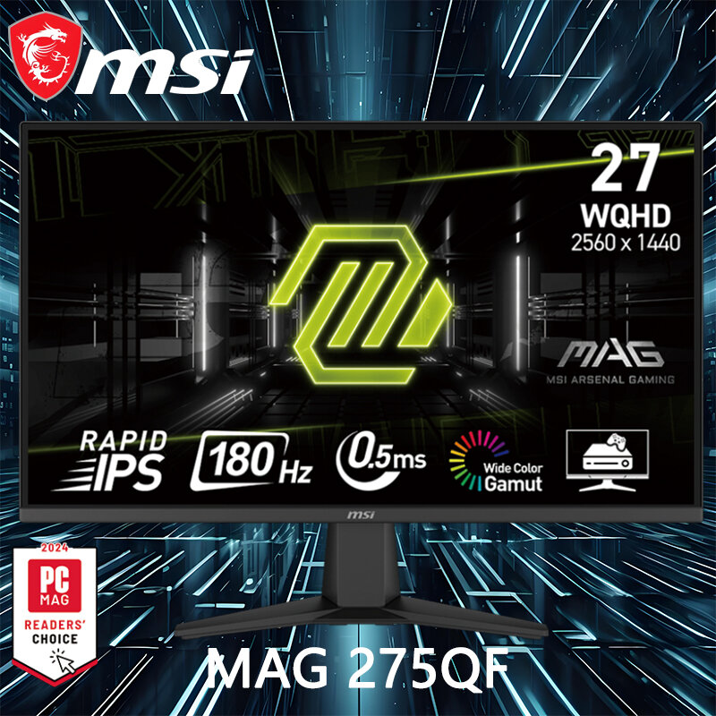 MSI 27" Монитор MAG 275QF, черный
