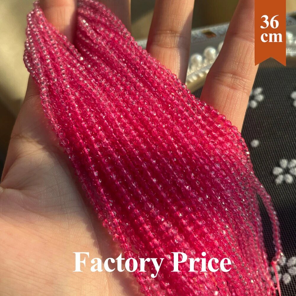 Бусины из натуральной шпинели 2/3 мм, красные, круглые, 10 штук 2mm(about 1800pcs)