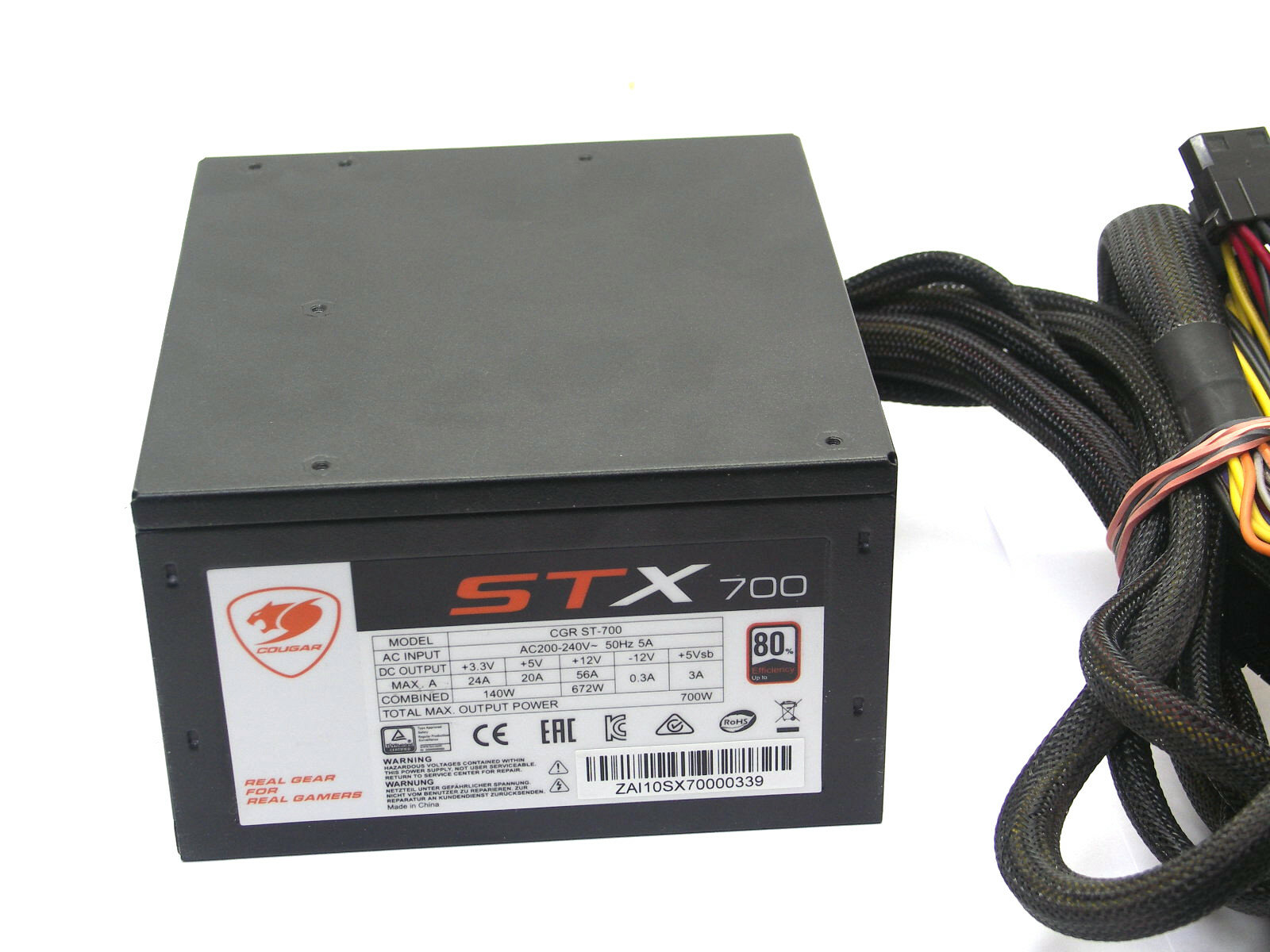 Блок питания 700W Cougar STX 700 24+4+4/6+2+6+2PCI-E/6SATA/120fan ATX
