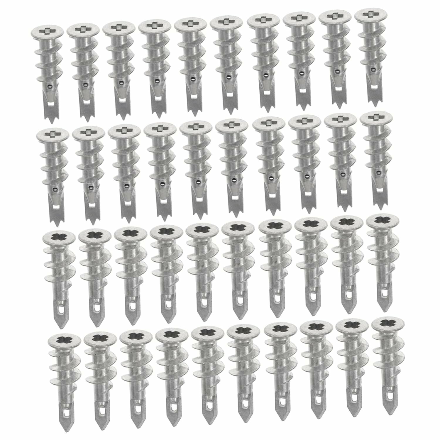 100 шт. настенные анкеры для гипсокартона, самосверлящие расширительные дюбели различных форм для надежного крепления св