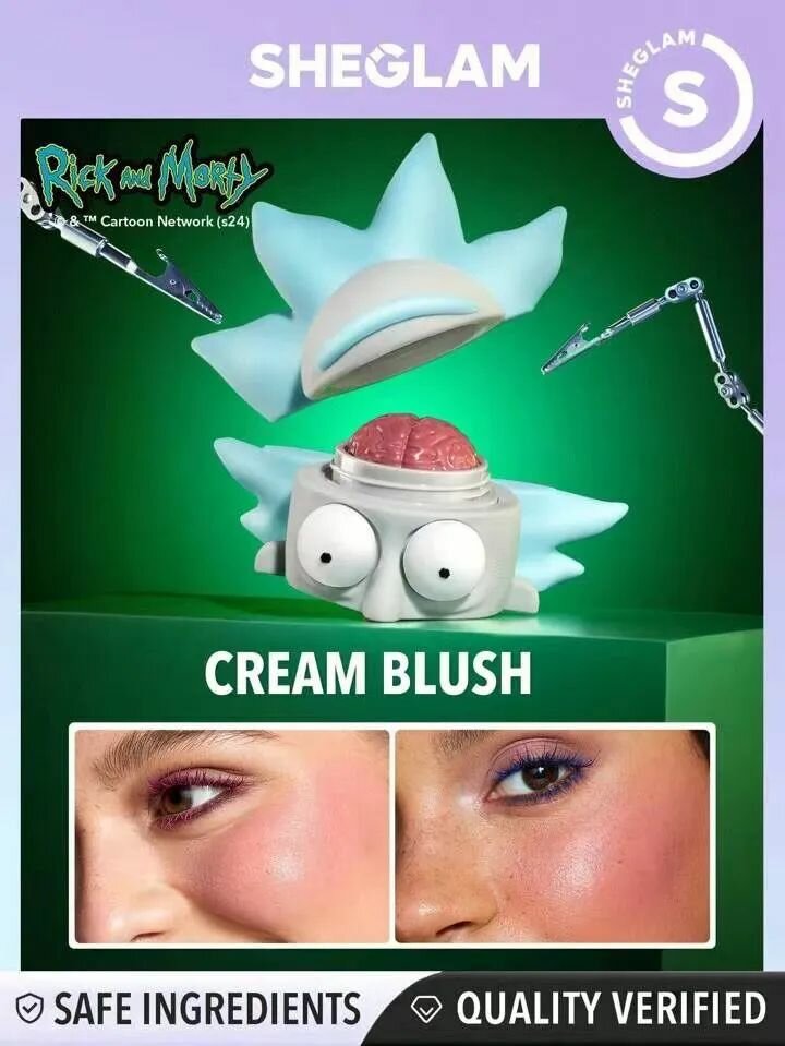Румяна красоты SHEGLAM Rick and Morty's Co-Branded