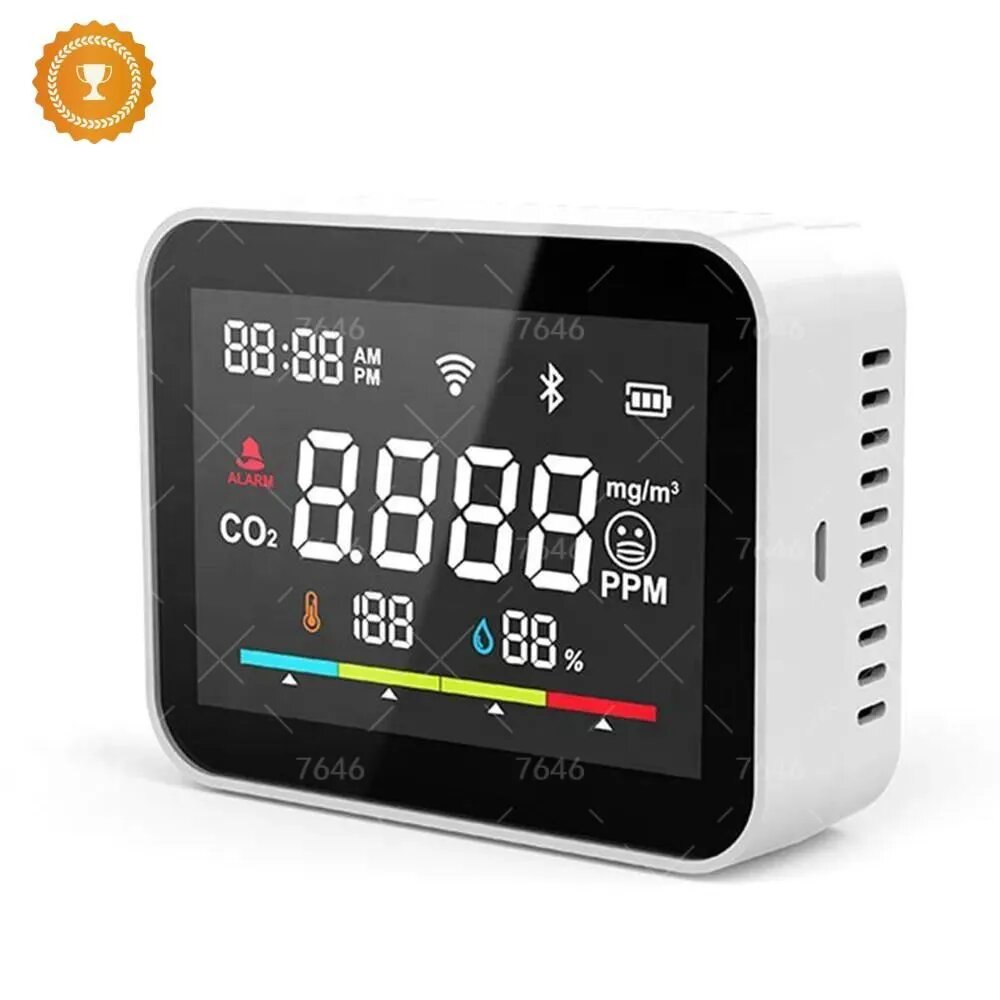 GM Датчик Уровня CO2 Tuya WIFI Monitor Meter Co2 Sensor Indoor Agricultural Greenhouse Air Humiture