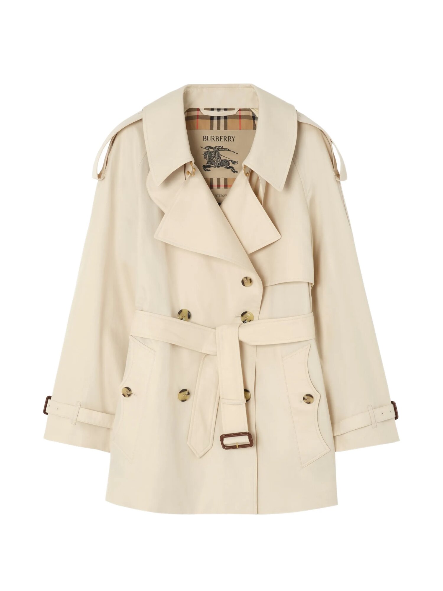 Пальто Short tropical gabardine Fitzrovia trench coat