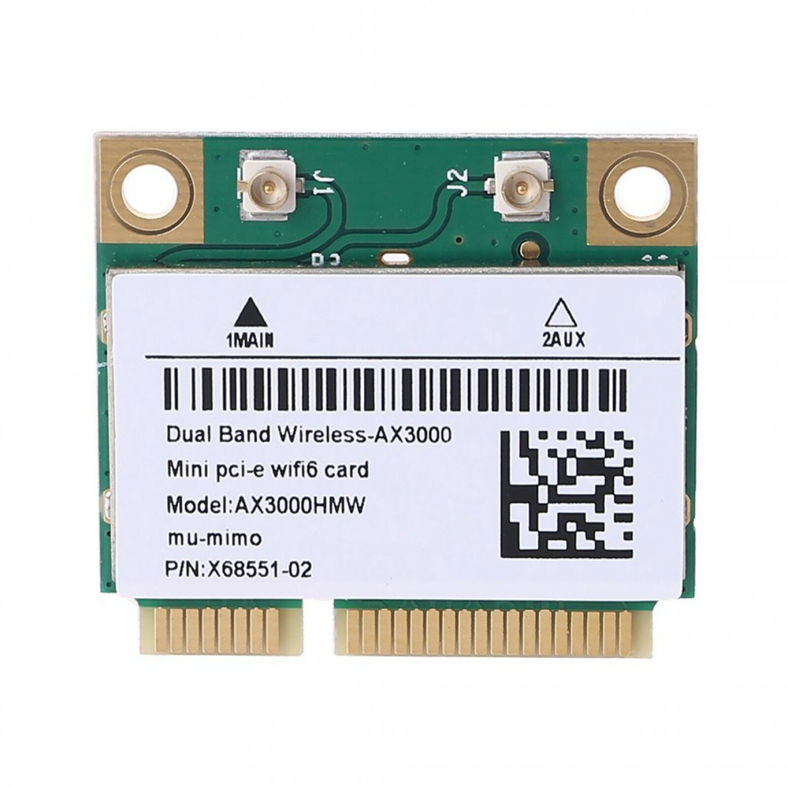 Беспроводная Wi-Fi карта MyPads AX3000HMW с Bluetooth 5.0 Mini PCI-E двухдиапазонная 802.11ax