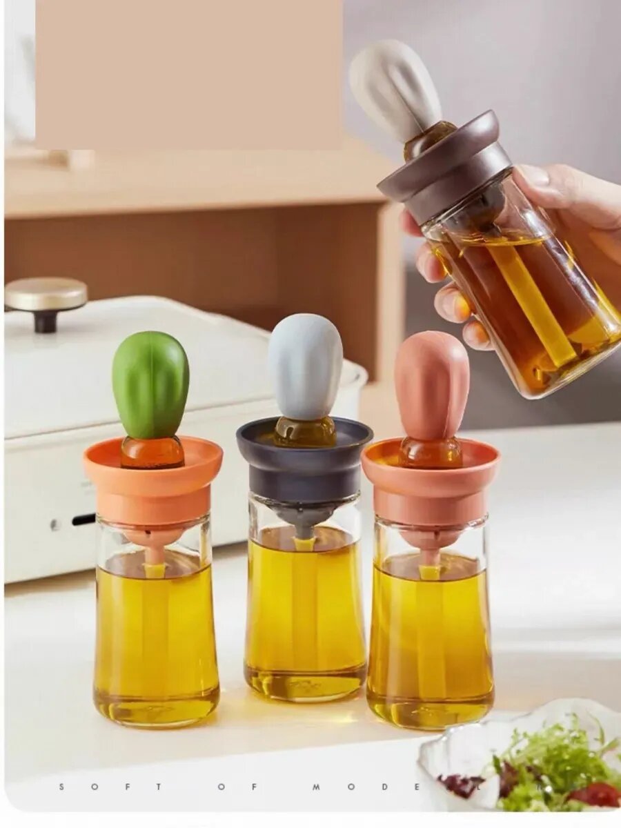 Кисточка силиконовая с емкостью для масла