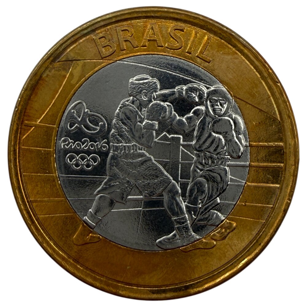 Бразилия 1 реал 2016 г. (XXXI летние Олимпийские Игры, Рио-де-Жанейро 2016 - Бокс)