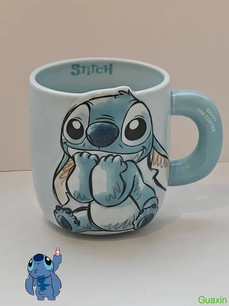 Кружка Disney Lilo & Stitch Стич 600 мл керамическая 1 шт детская светло-синяя