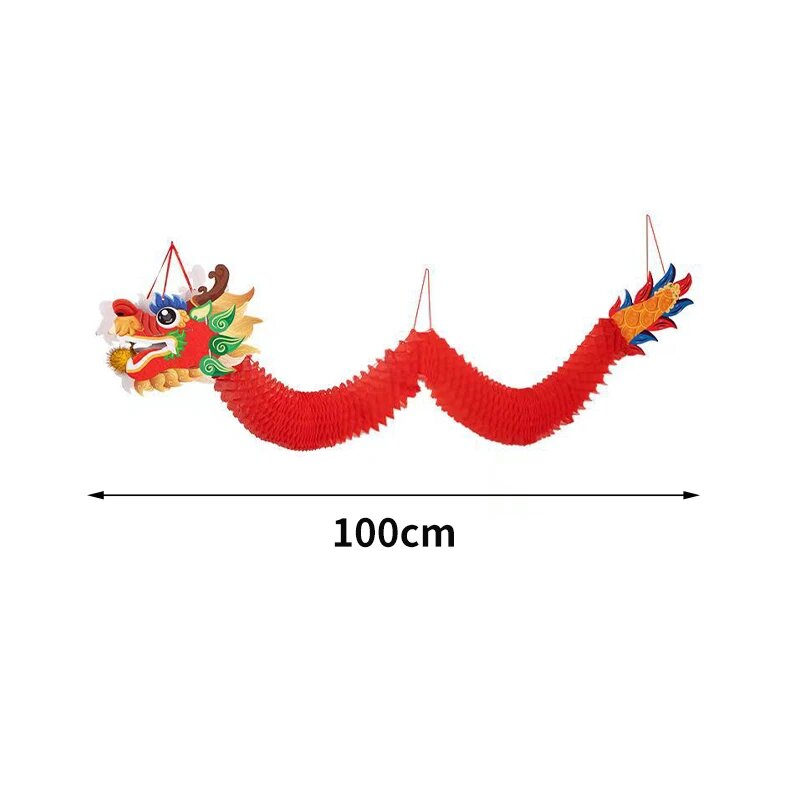 3D китайский Новый год дракон потолочное подвесное украшение весенний фестиваль дракон гирлянда на 2025 китайский Новый год вечерние украшения