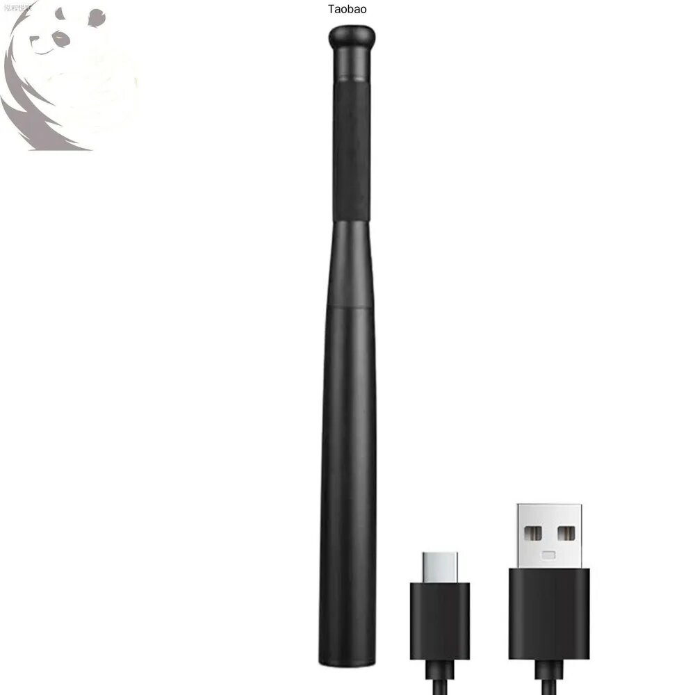 Фонарь ручной для личной безопасности, USB-зарядка, черный, компактный размер