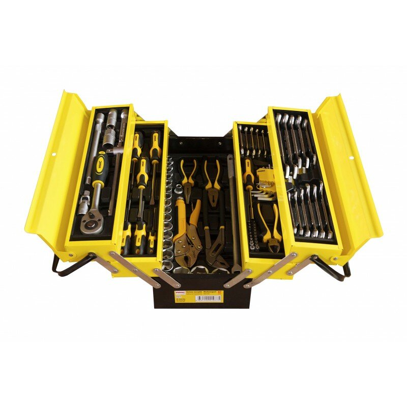 WMC TOOLS Набор инструмента 83 пр. 6гр, в металлическом складном кейсе WMC-4087C WMC-4087C(47735)