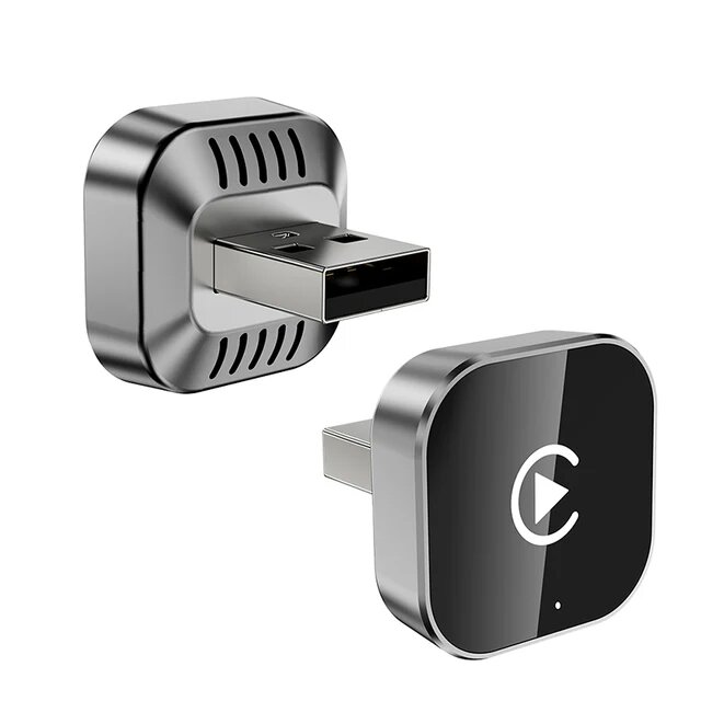 Абсолютно новый адаптер CarPlay 2-в-1 с проводным подключением к беспроводной сети, адаптер Android Auto, высококачественный автомобильный аксессуар-смартбокс с поддержкой Wi-Fi 5 ГГц, разъемами Type-C/USB.