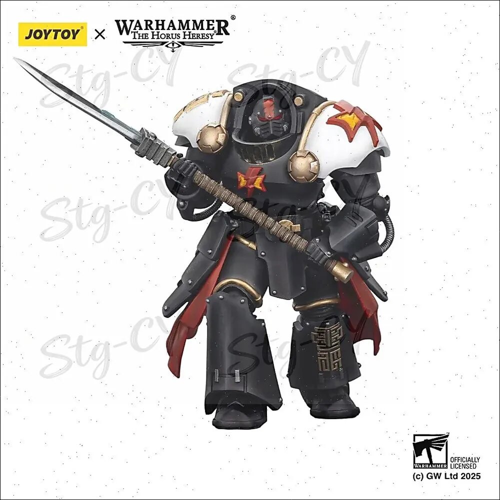 Подарочная модель Warhammer The Horus Heresy1:18 White Scars Ebon Keshig Terminator 2 with Power Glavie