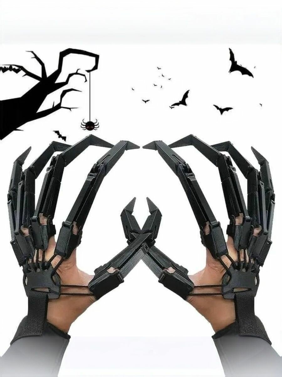 Игрушка детская на пальцы "Когти ужаса", надевается на руку; правая рука