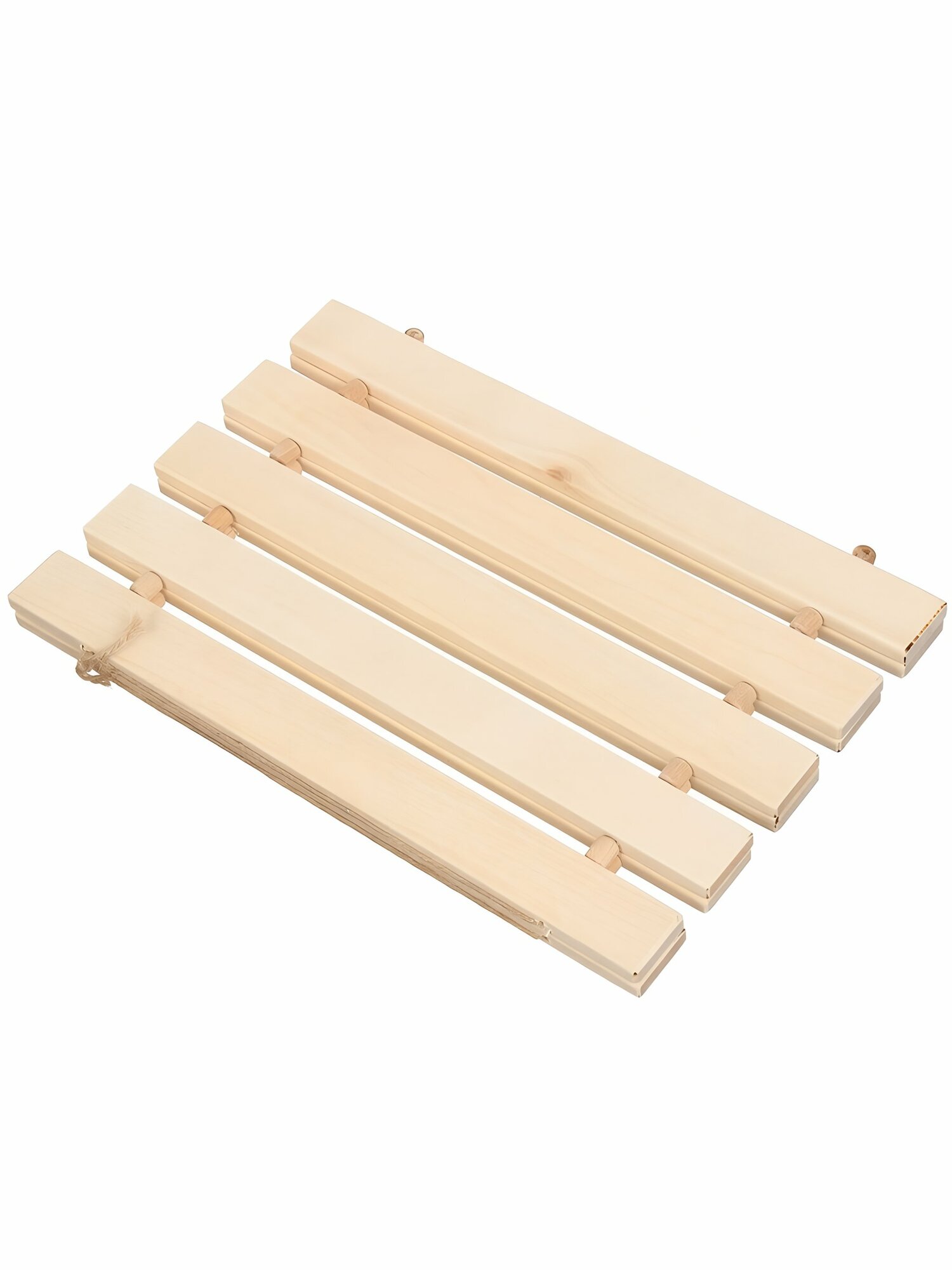 Коврик для бани и сауны, 41.5х35х1 см, бежевый, Банные штучки