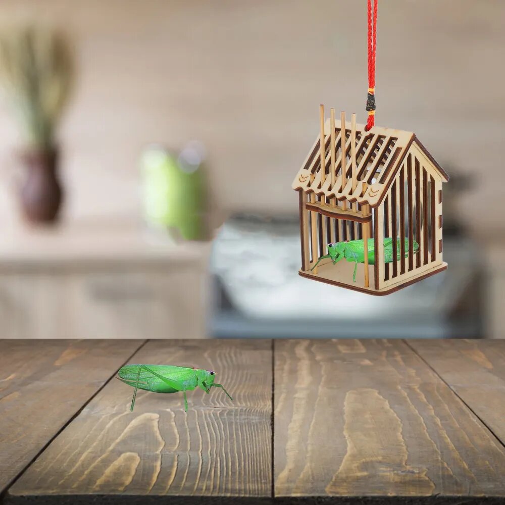 Деревянный переносной домик для разведения и содержания диких сверчков