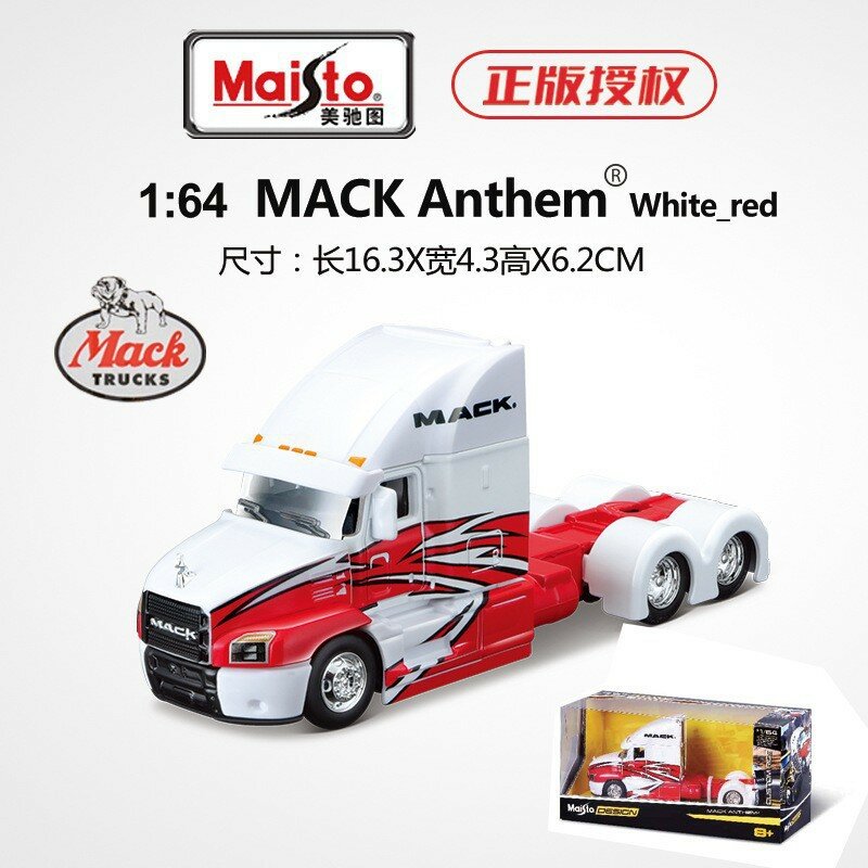 Модель автомобиля из сплава Maisto MACK International Lone Star, тягач, игрушечный автомобиль