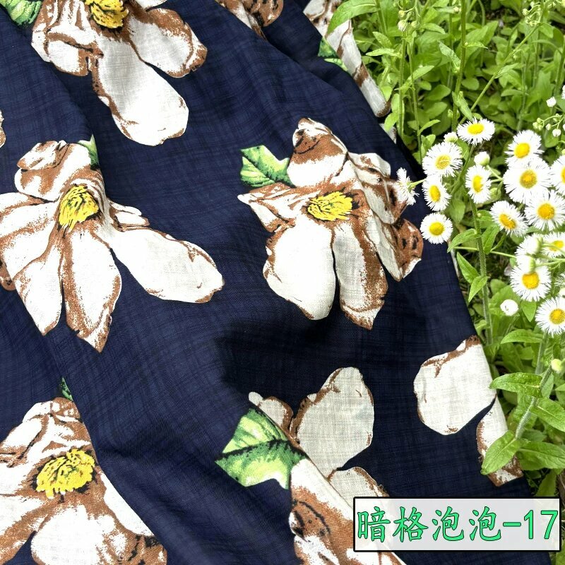 Хлопково-льняная ткань с эффектом пузырьков, летняя тонкая вискозная ткань, для платьев, чонсамов, хлопково-шелковая