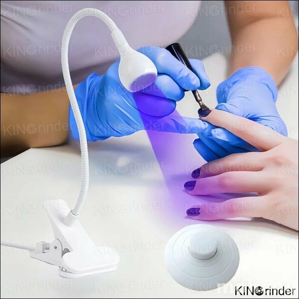 Портативная UV LED лампа с ножной педалью для премиум маникюра и педикюра обеспечивает быструю полимеризацию гель лака